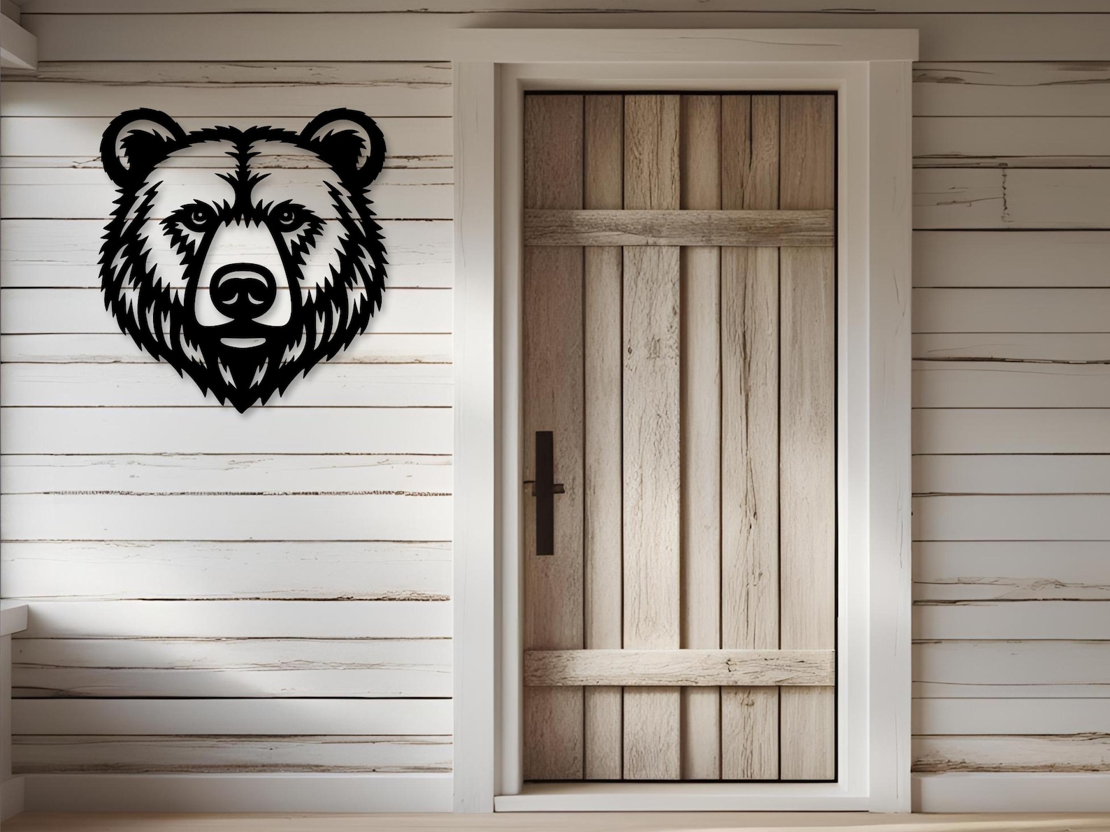 Bear Metal Wall Art - Rustic Bear Decor, Cabin Wall Art, Wildlife Home ...