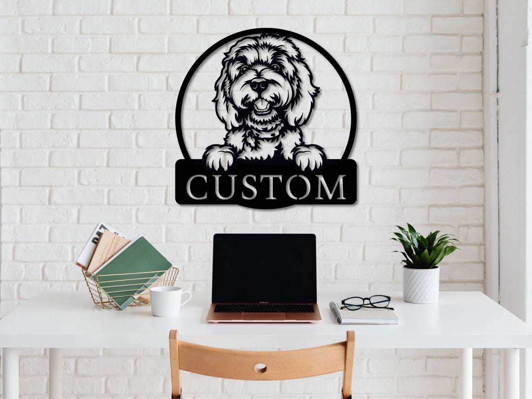 Custom Labradoodle Sign - Personalized Labradoodle Wall Art ...