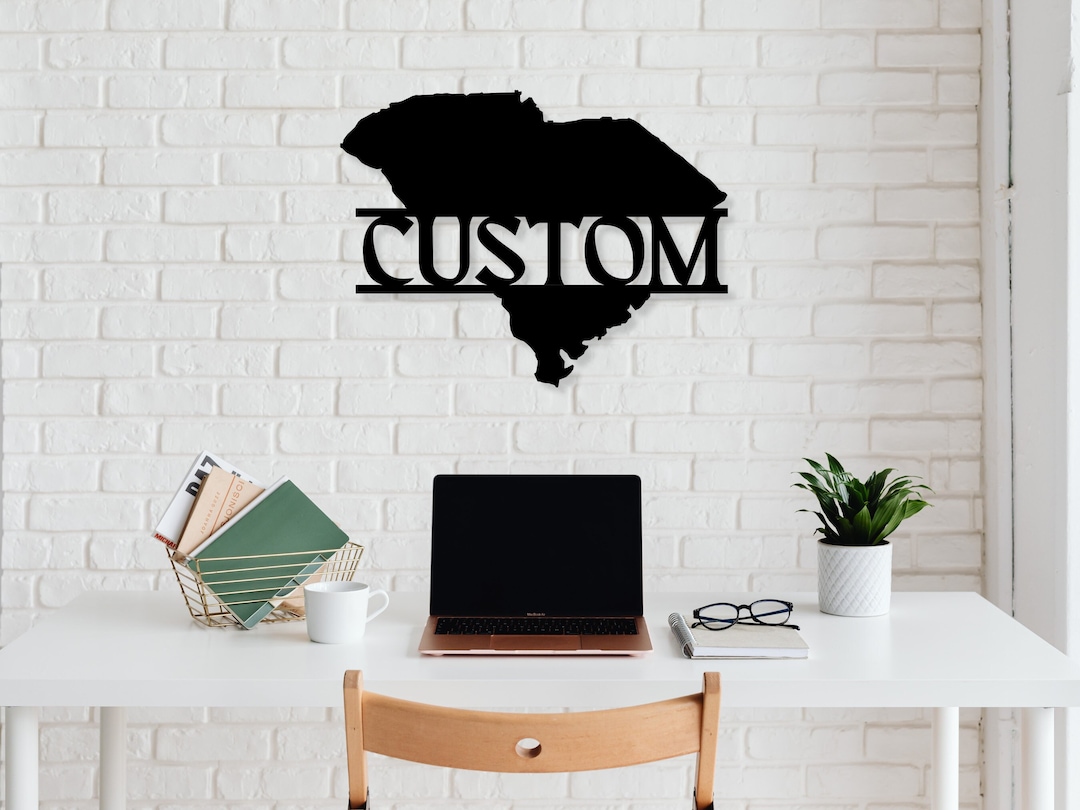 Custom South Carolina Metal Wall Art - Personalized South Carolina Sign ...