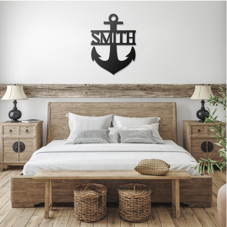 Custom Metal Anchor Decor - Nautical Home Decor, Beach Home Decor ...