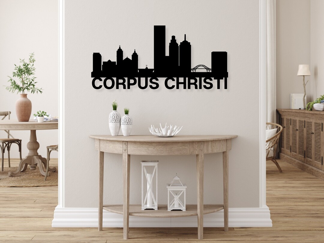 Corpus Christi Wall Art - Corpus Christi Skyline, Corpus Christi Wall Decor, Corpus Christi ...