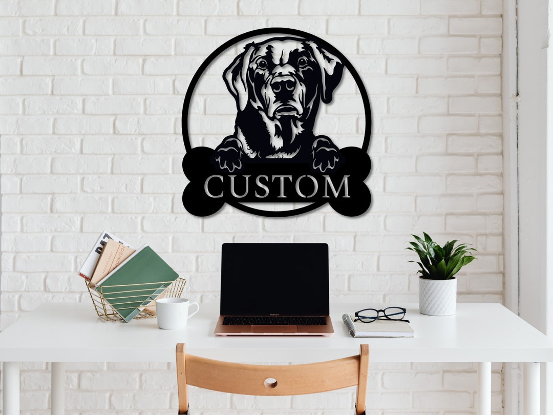 Custom Labrador Wall Art Personalized Labrador Sign, Labrador Wall ...