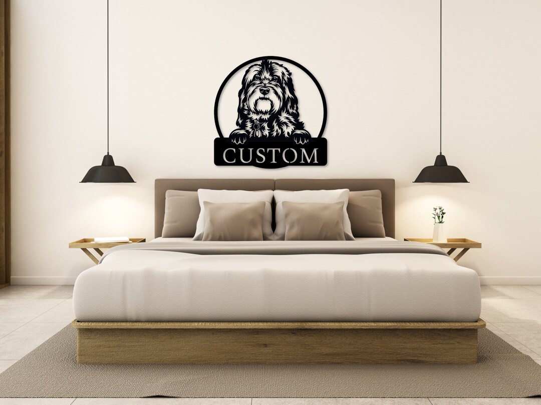 Custom Bernedoodle Sign - Personalized Bernedoodle Wall Art ...