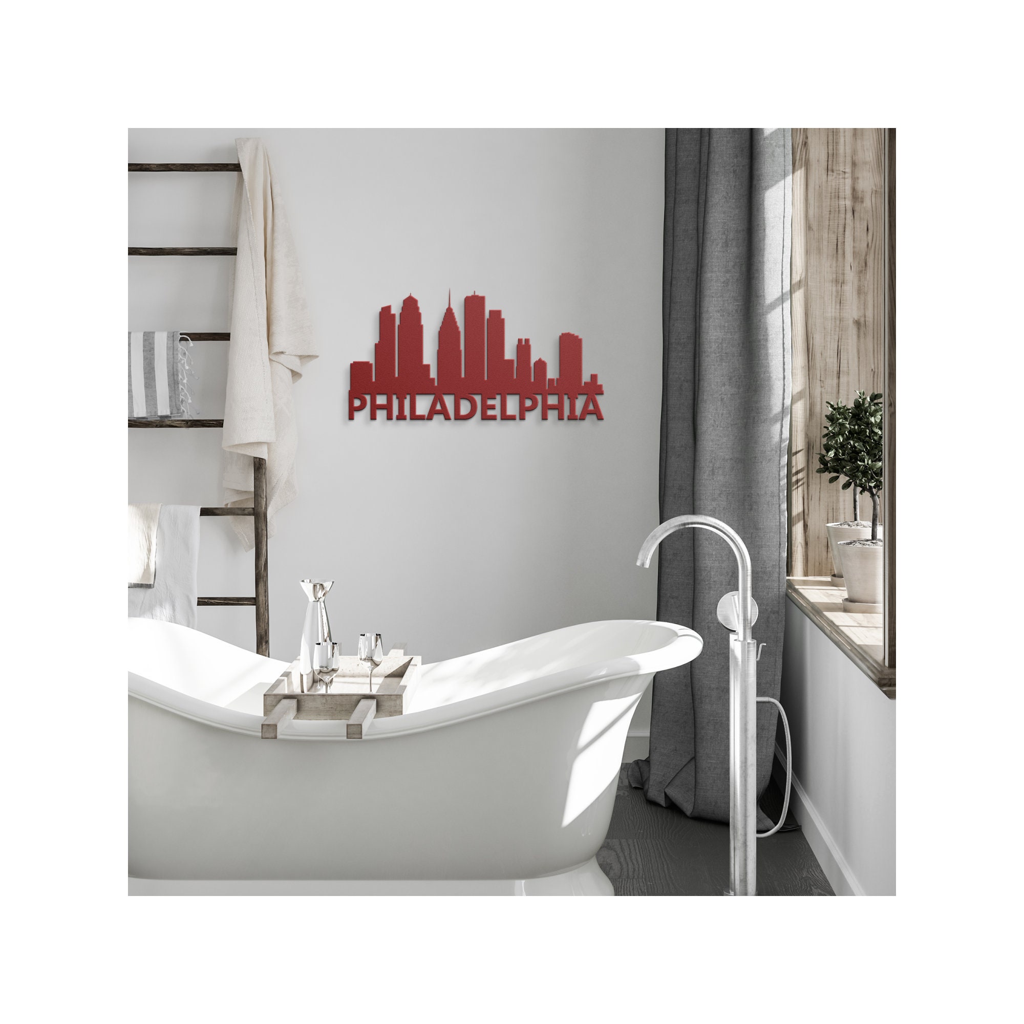 Philadelphia Metal Wall Art - Philadelphia Skyline, Philadelphia Wall ...