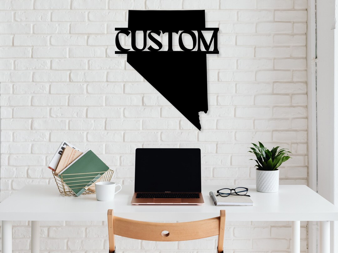 Custom Nevada Metal Wall Art - Personalized Metal Nevada Sign, Nevada ...
