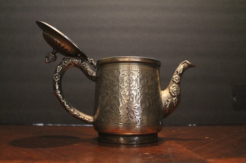 Vintage 3-piece Brass Tea Set. - Etsy