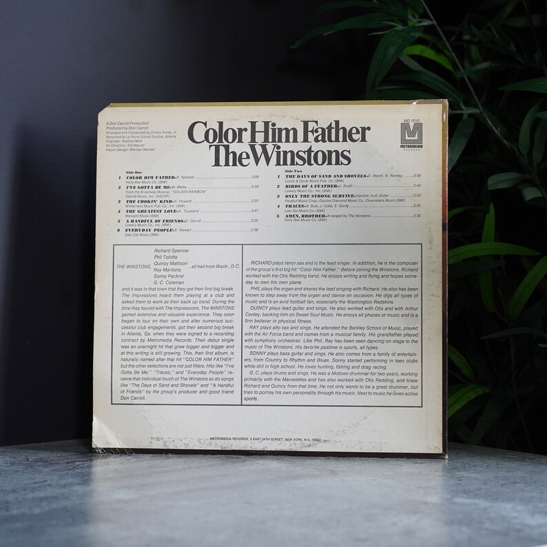 1969 the Winstons Color Him Father Vinyl Vintage Used - Etsy
