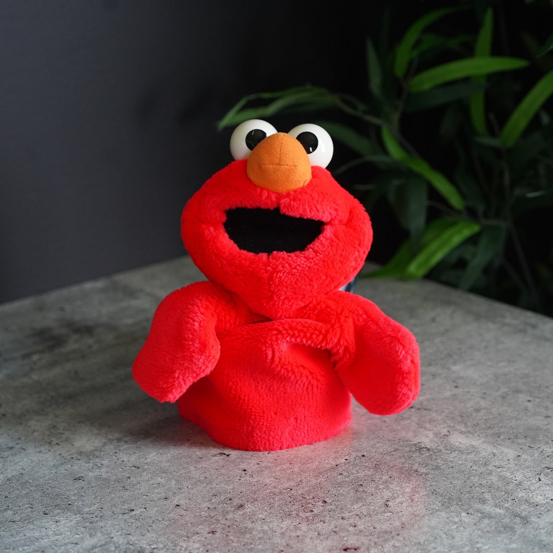 1996 Elmo Hand Puppet TYCO Toys Vintage Soft Puppet 90s Sesame Street ...
