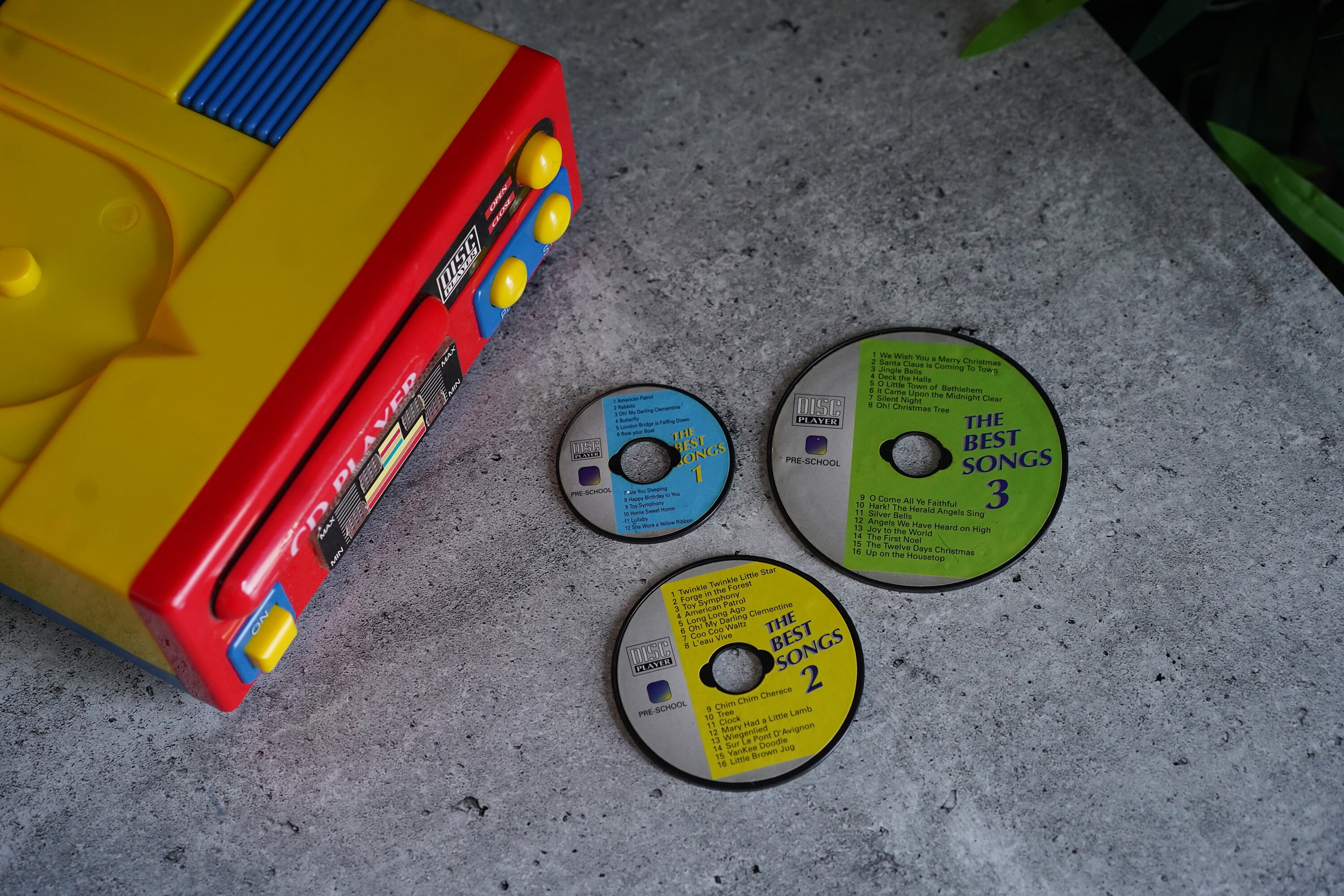 1990s RARE Navy Star Kids Lazer-disc Music Player 44 Kids Songs ...