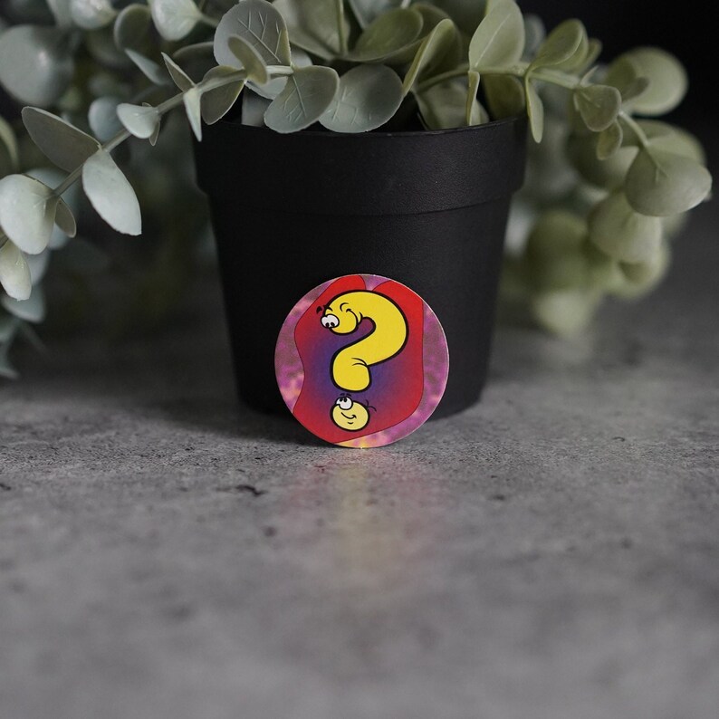 1990s POG Question Mark Pog Vintage Symbol Milk Cap 90s Nostalgia Game ...