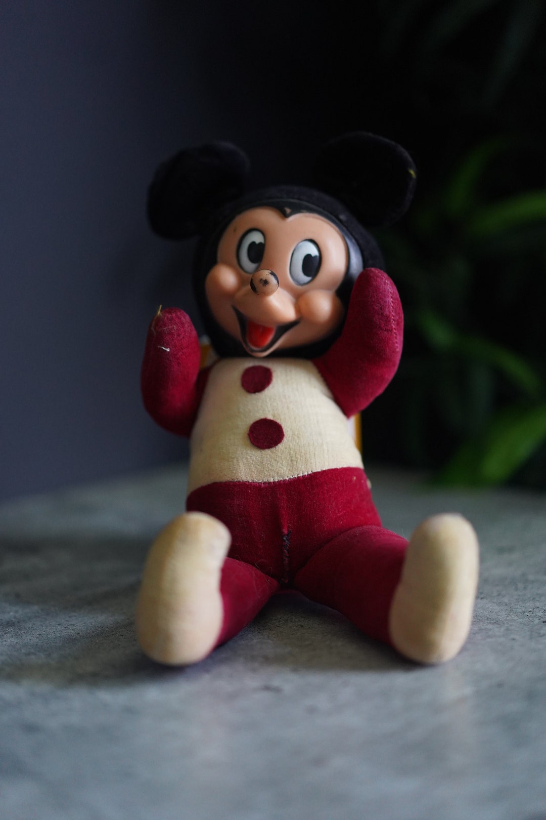 ANCIENT RARE Mickey Mouse Plush Vintage Disney - Etsy