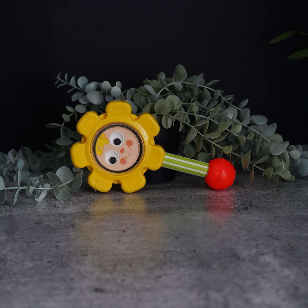 1973 Flower Baby Rattle 424 Vintage Fisher Price Toy 70s Baby Toddler ...