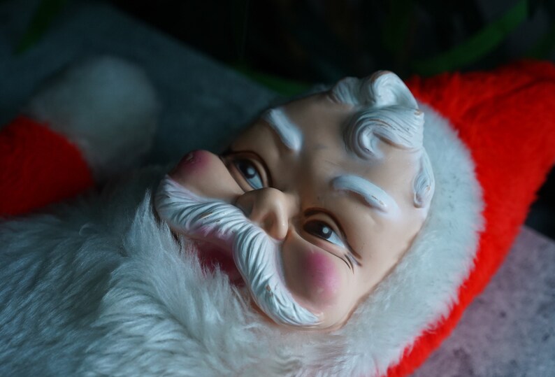 1960s XL Santa Claus 26 Plush Figure Vintage Christmas Decor 60s Santa ...