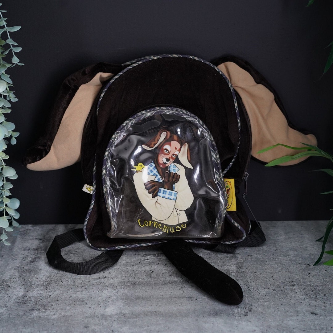 2000s RARE bagpipes Children Soft Brown Backpack Vintage See-through ...