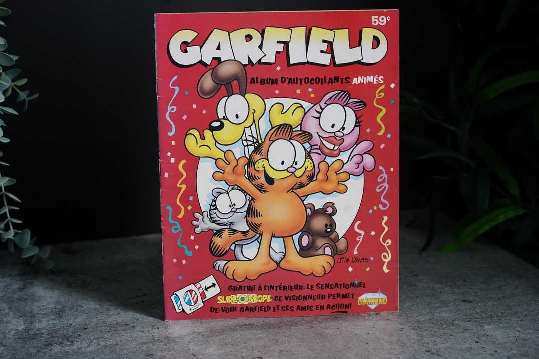 1988 FR NEW Garfield Sticker Album Vintage Collectible Stickers Book - Etsy