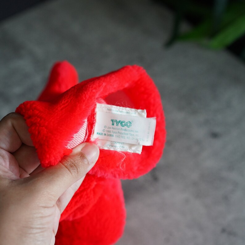 1996 Elmo Hand Puppet TYCO Toys Vintage Soft Puppet 90s Sesame Street ...