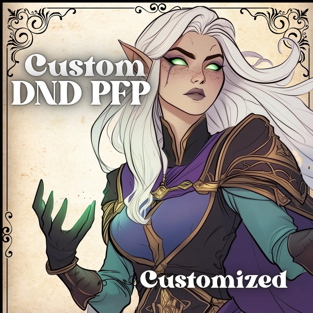 Custom DND Character Dungeons and Dragons Art Illustration Fantasy ...