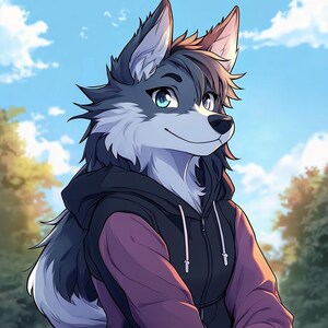 Custom Drawing Anime Character Furry Commission, Fursona, Furry Avatar ...