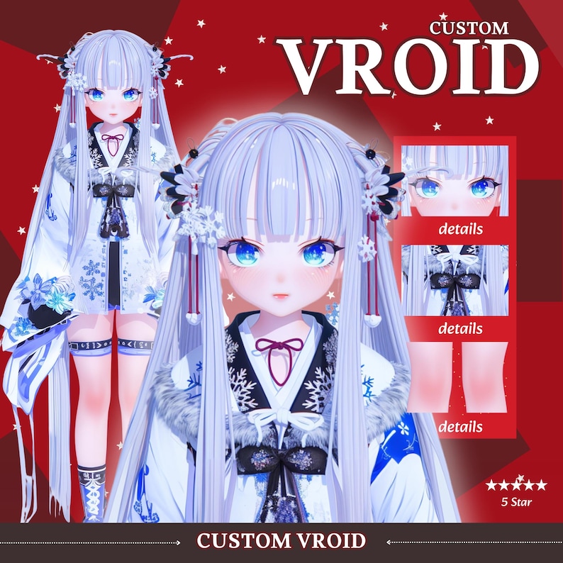 Custom Vroid Model Commission | Vtuber Avatar Ready to Use | Custom ...