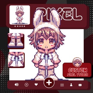 Custom Pixel Vtuber Commission | Chibi 8-bit Anime Avatar | Twitch ...