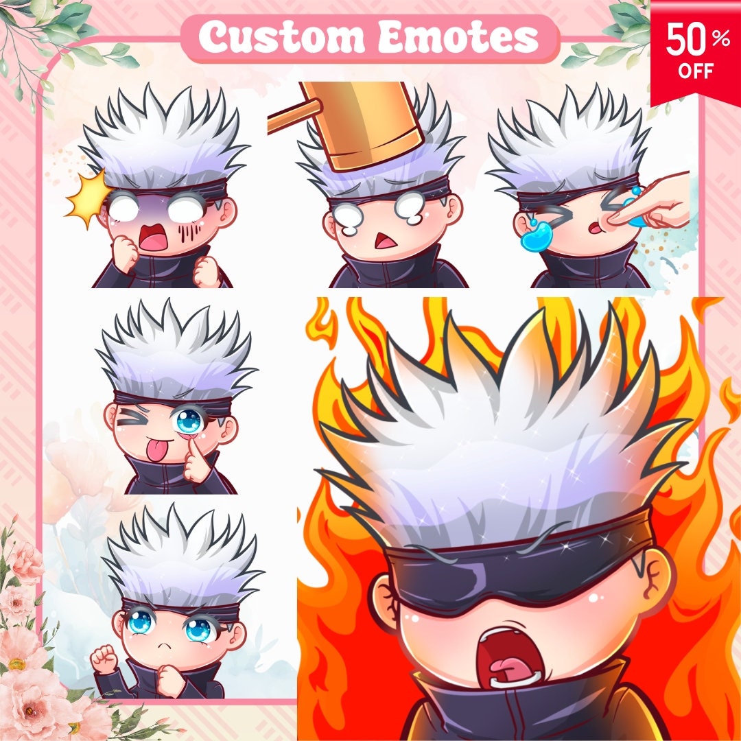 Custom Twitch Emotes or Kick Emote and Animated Emotes, Vtuber Cute ...