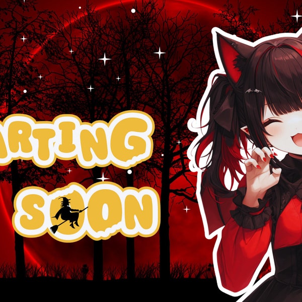 Gothic Starting Soon Screen - Etsy