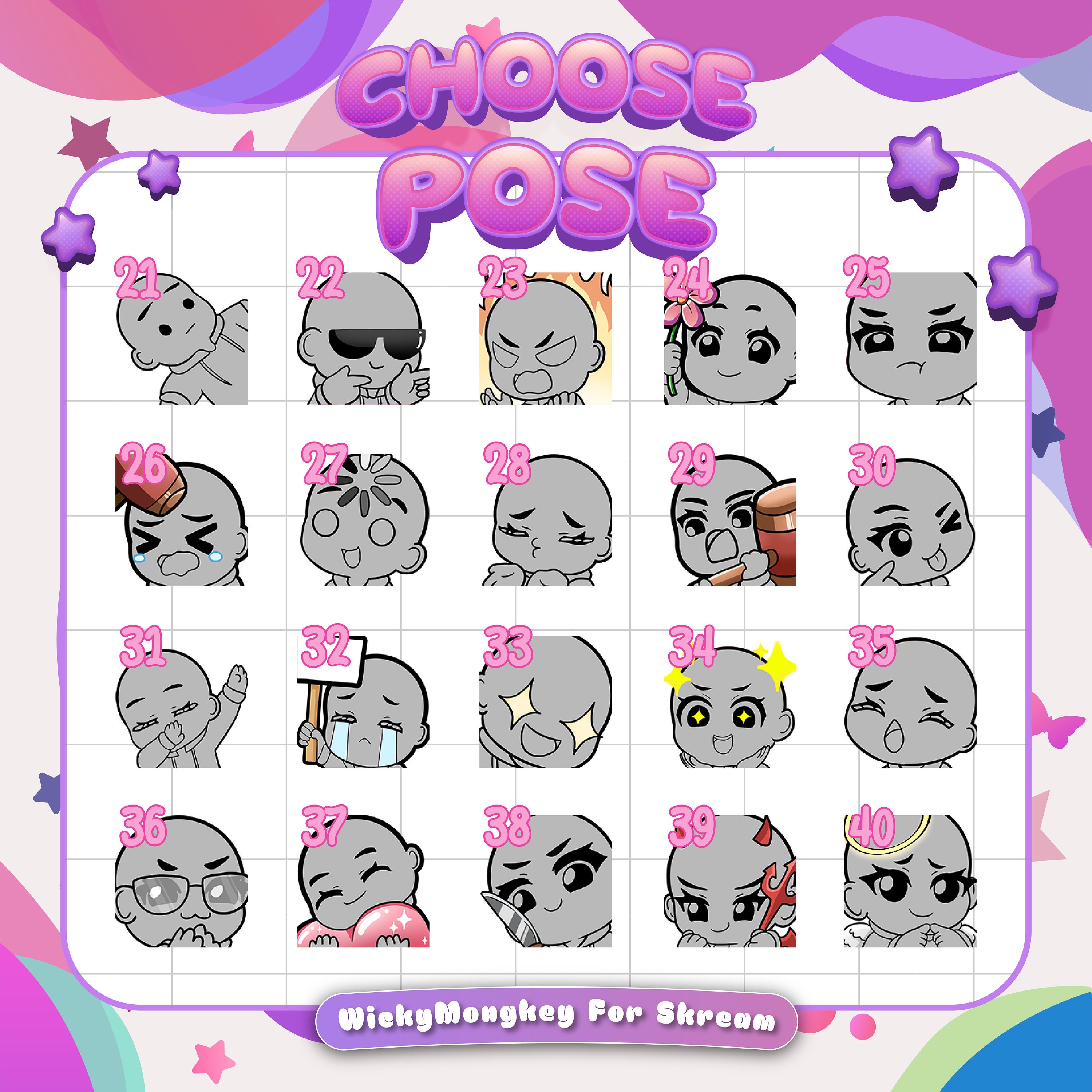 CUSTOM Twitch Emotes Twitch Emoji for Streamer Twitch, Discord, Youtube ...