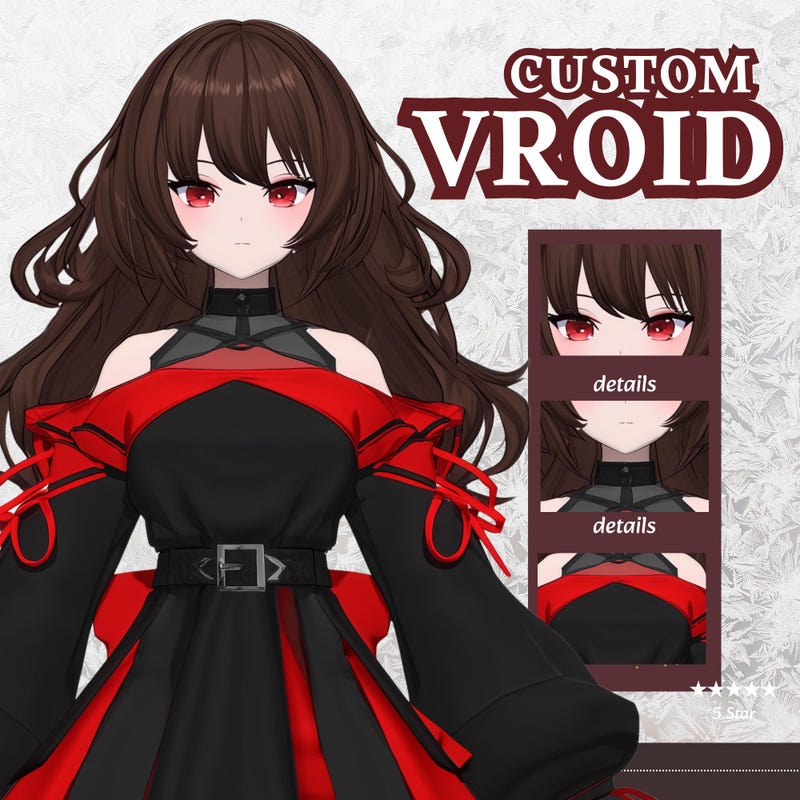 Goth Vrchat Avatar - Etsy