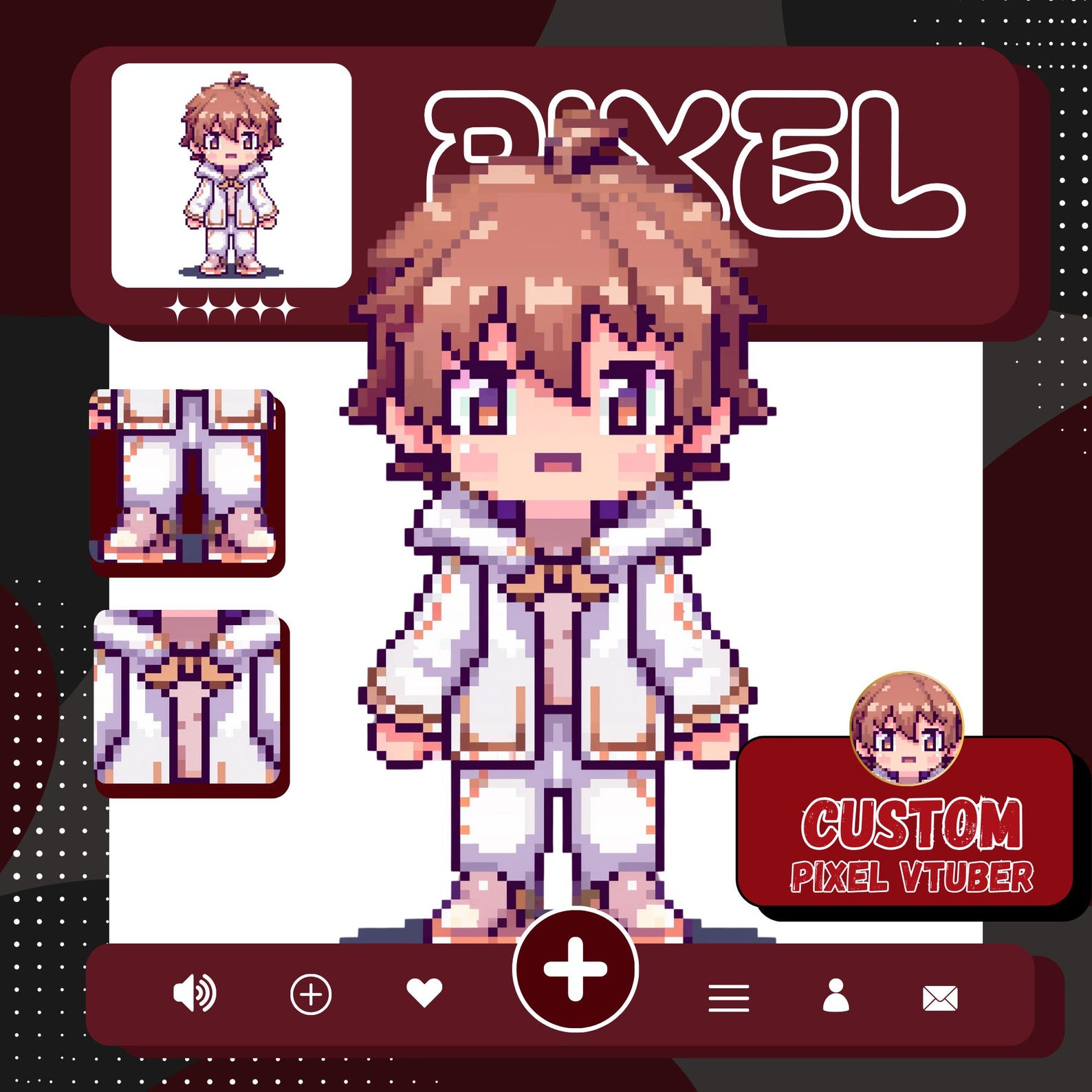 Vtuber Design | Live2d Model, Pngtuber, Custom Vtuber, Vtuber ...