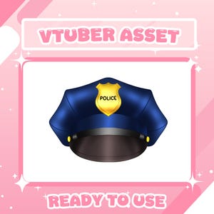 Police Hat Vtuber Asset - Etsy