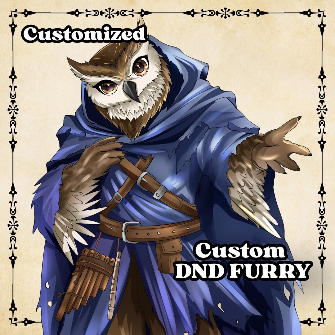 Custom DND Character Dungeons and Dragons Art Illustration Fantasy ...