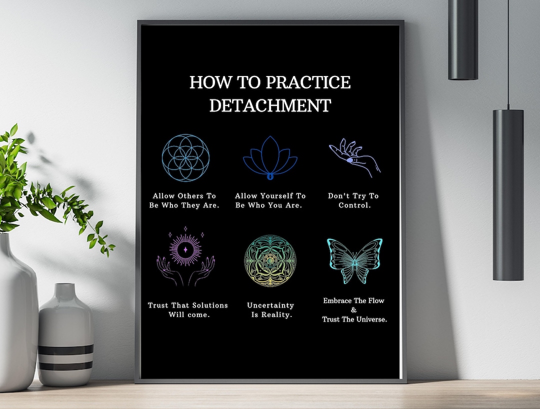Detachment Wall Print, Digital Download Print, Self Care Art, Large ...