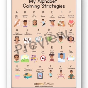 Digital Download/printable: My Calming Strategies Poster 11x14 - Etsy
