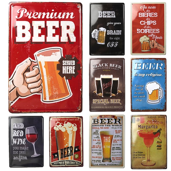 Vintage Tin Signs - Etsy