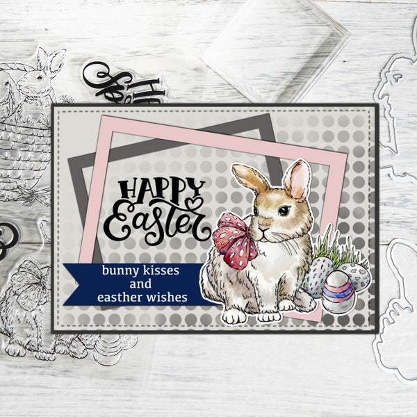 Easter Bunny Stamp - Etsy