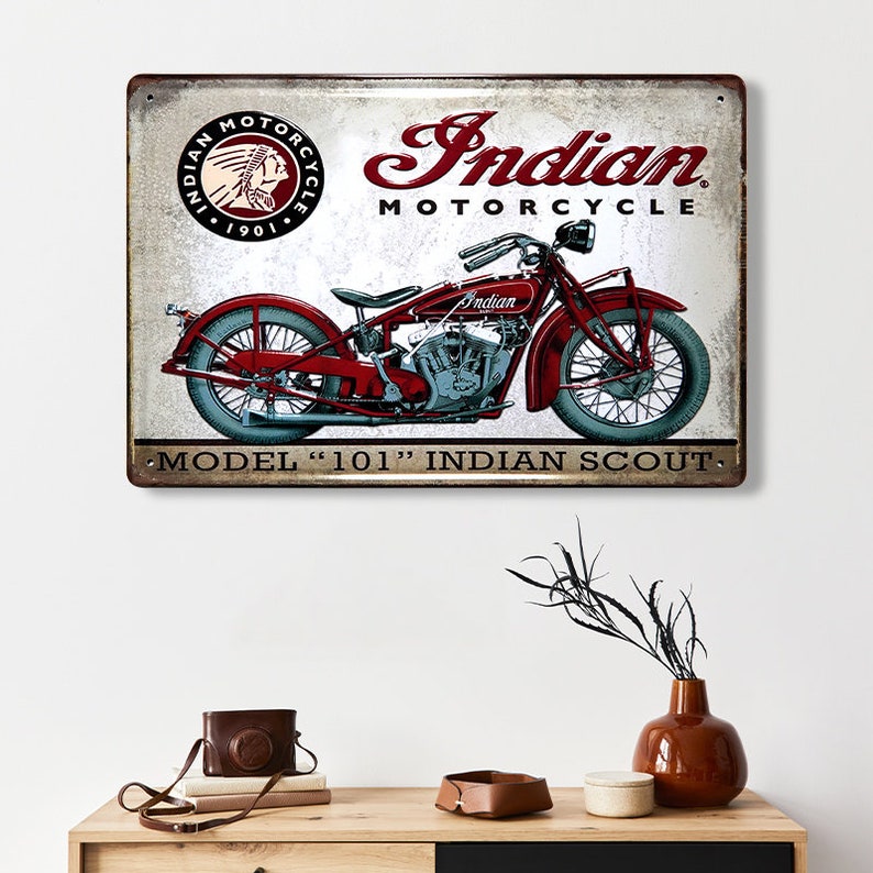 Diverse Motorcycle Styles Vintage Metal Sign Tin Sign Motorcycle Club ...