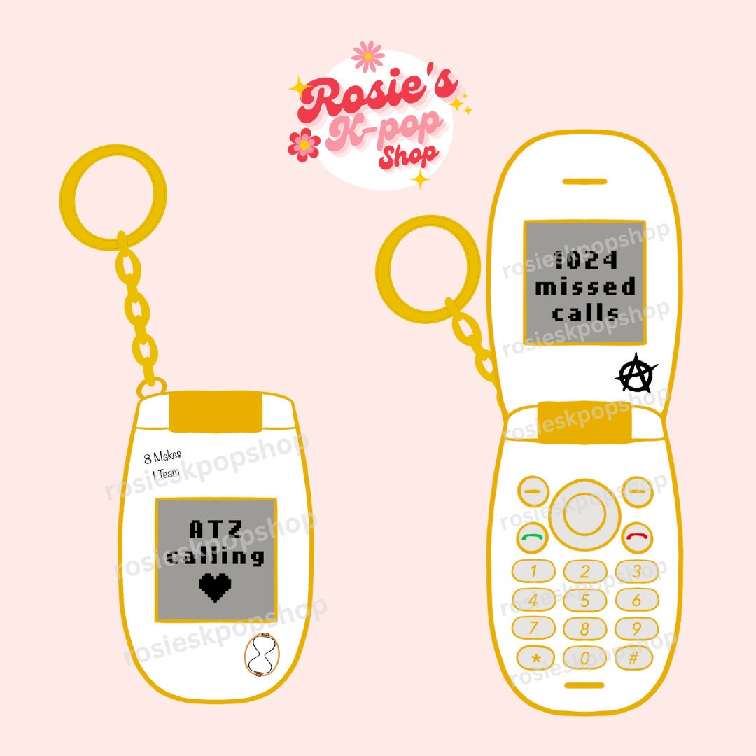 PREORDER ATEEZ Flip Phone Hinge Hard Enamel Keychain - Etsy