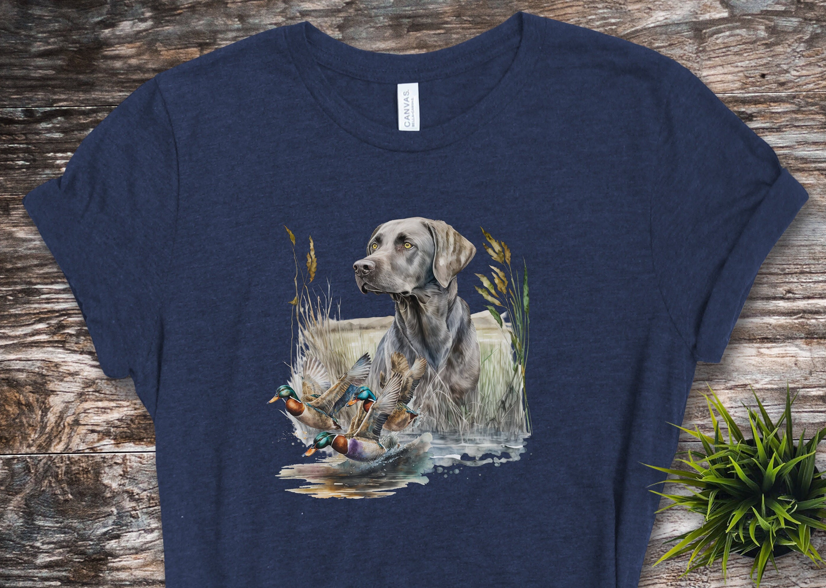 Silver Lab Retrieving Duck, Labrador Retriever Duck Hunting T Shirt ...