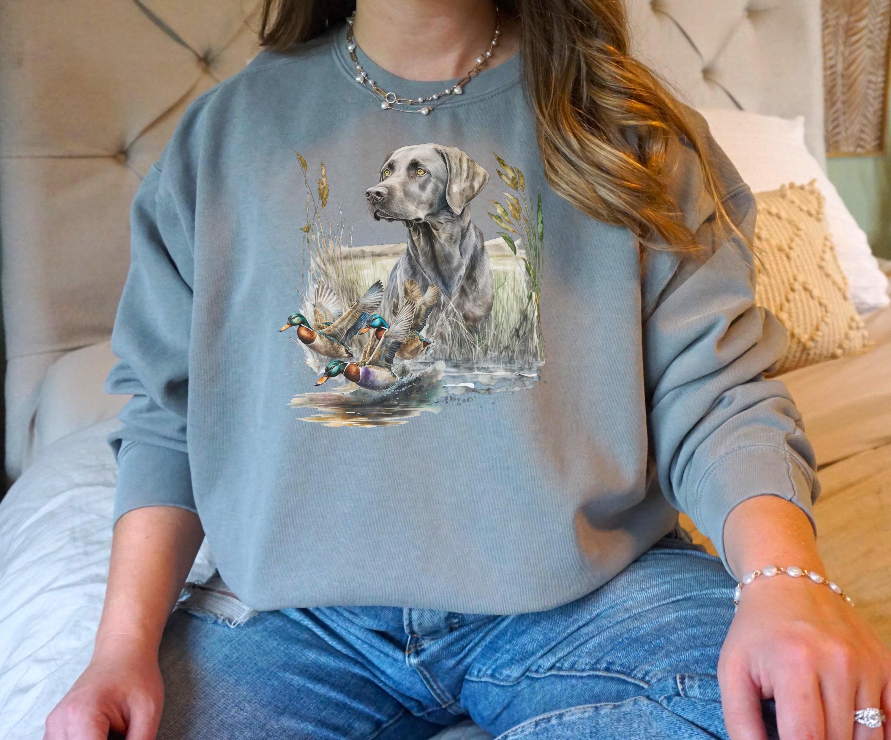 Comfort Colors, Silver Lab Retrieving Duck, Labrador Duck Hunting T ...