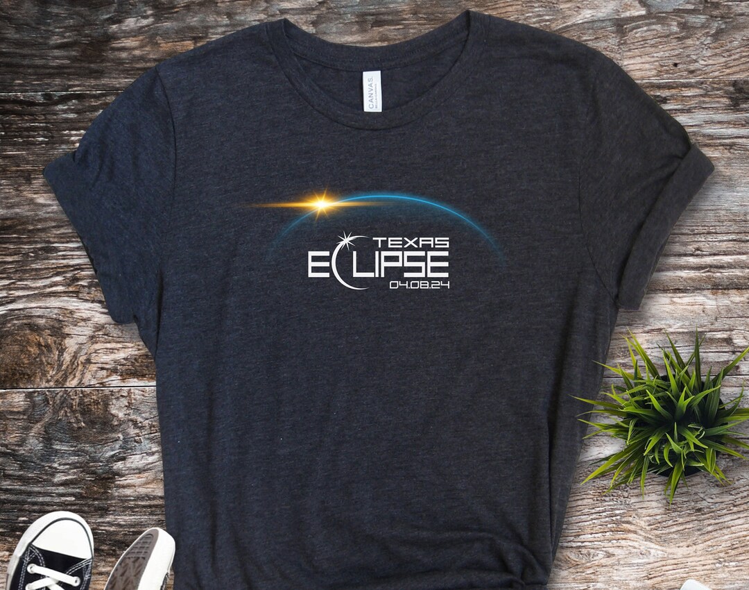 2024 Texas Solar Eclipse Shirt, Total Eclipse of the Heart of Texas Tee ...
