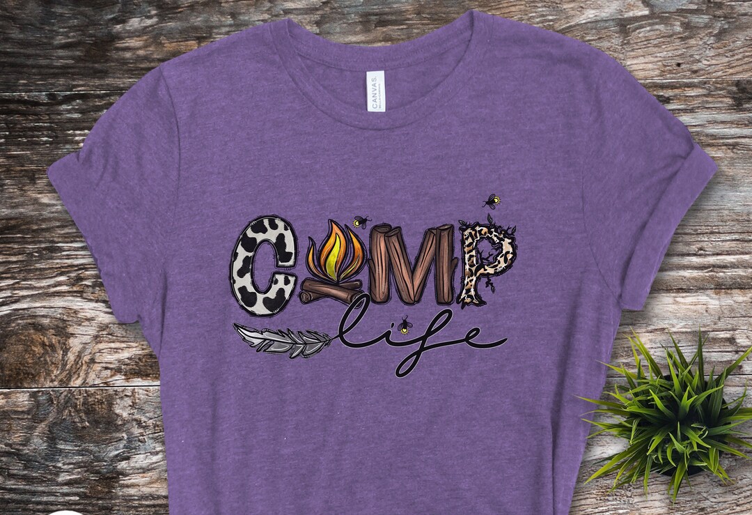 Camp Life Shirt, Happy Camping Shirt, Camping Fire Shirt, Camper Shirt ...