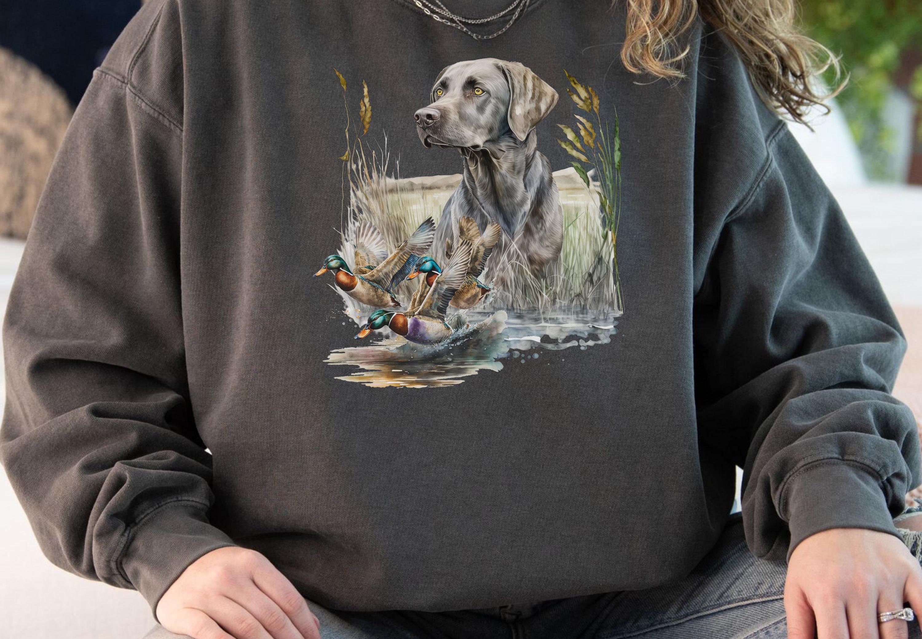 Comfort Colors, Silver Lab Retrieving Duck, Labrador Duck Hunting T ...