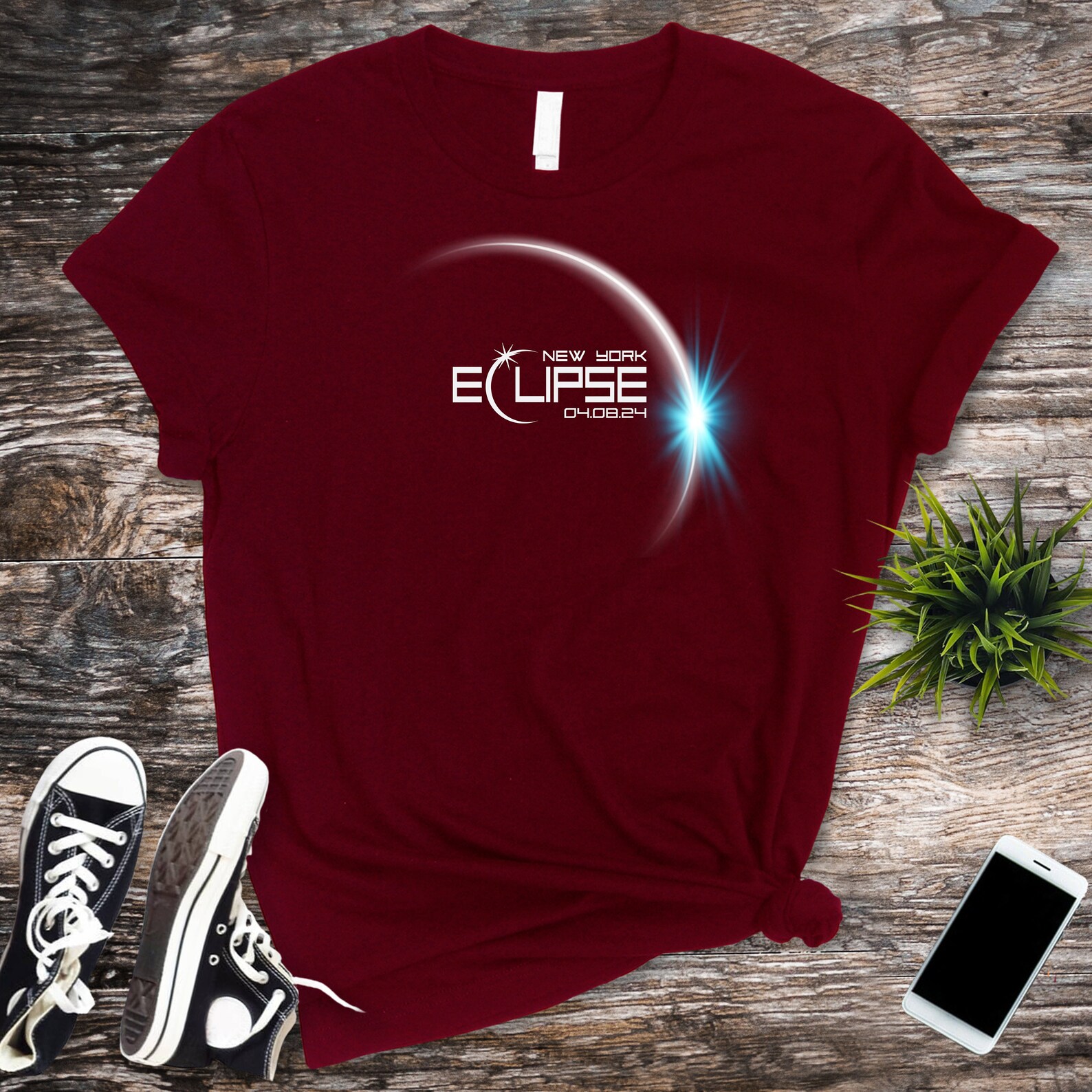 New York Total Eclipse Shirt, Eclipse Gift, Eclipse Souvenir, April 8 ...