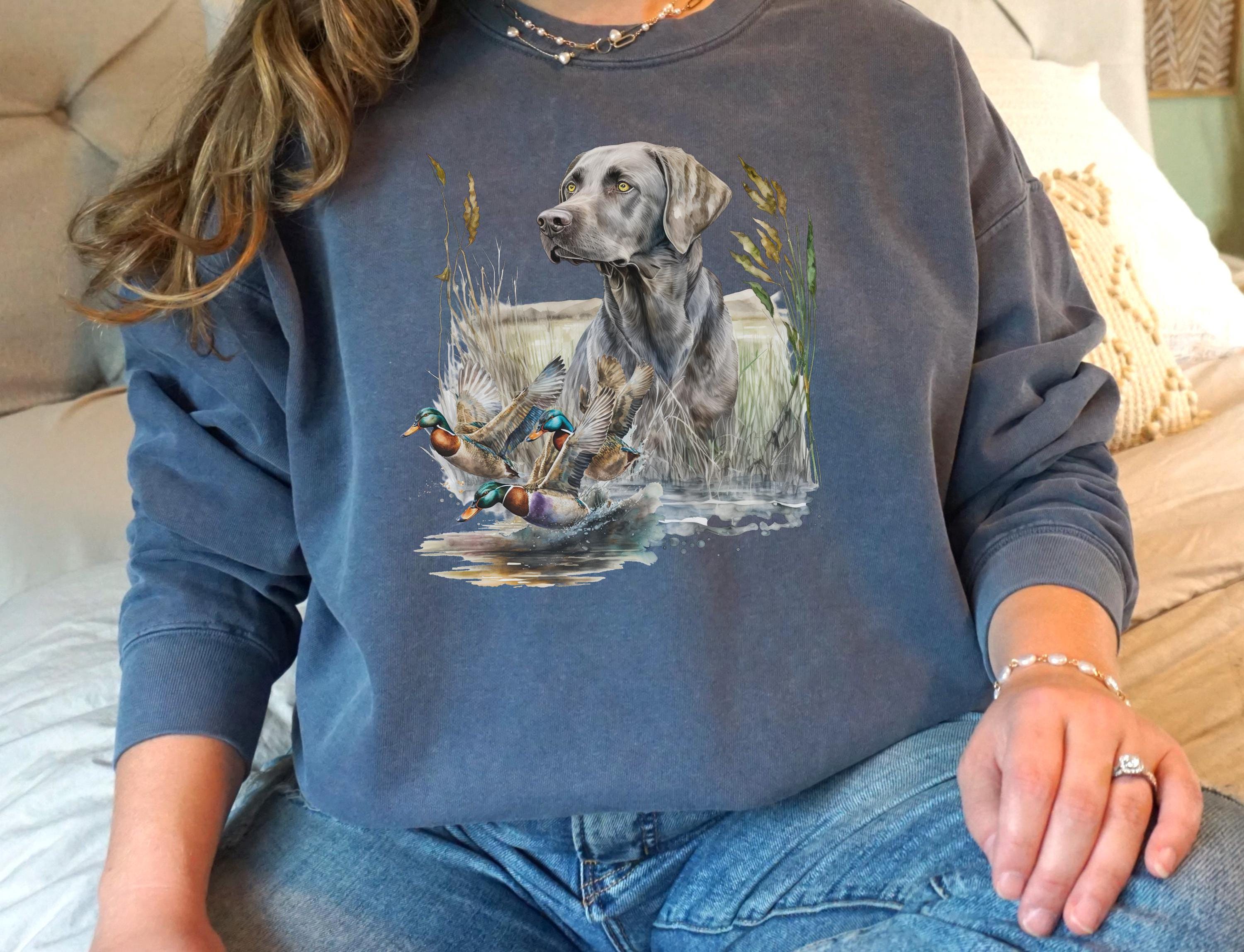 Comfort Colors, Silver Lab Retrieving Duck, Labrador Duck Hunting T ...