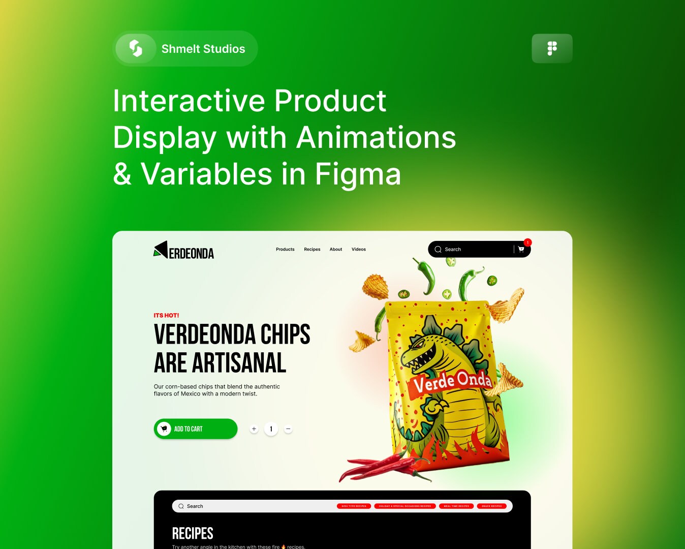Exploding Chip Bag Animation Interactive Figma Prototype Digital ...