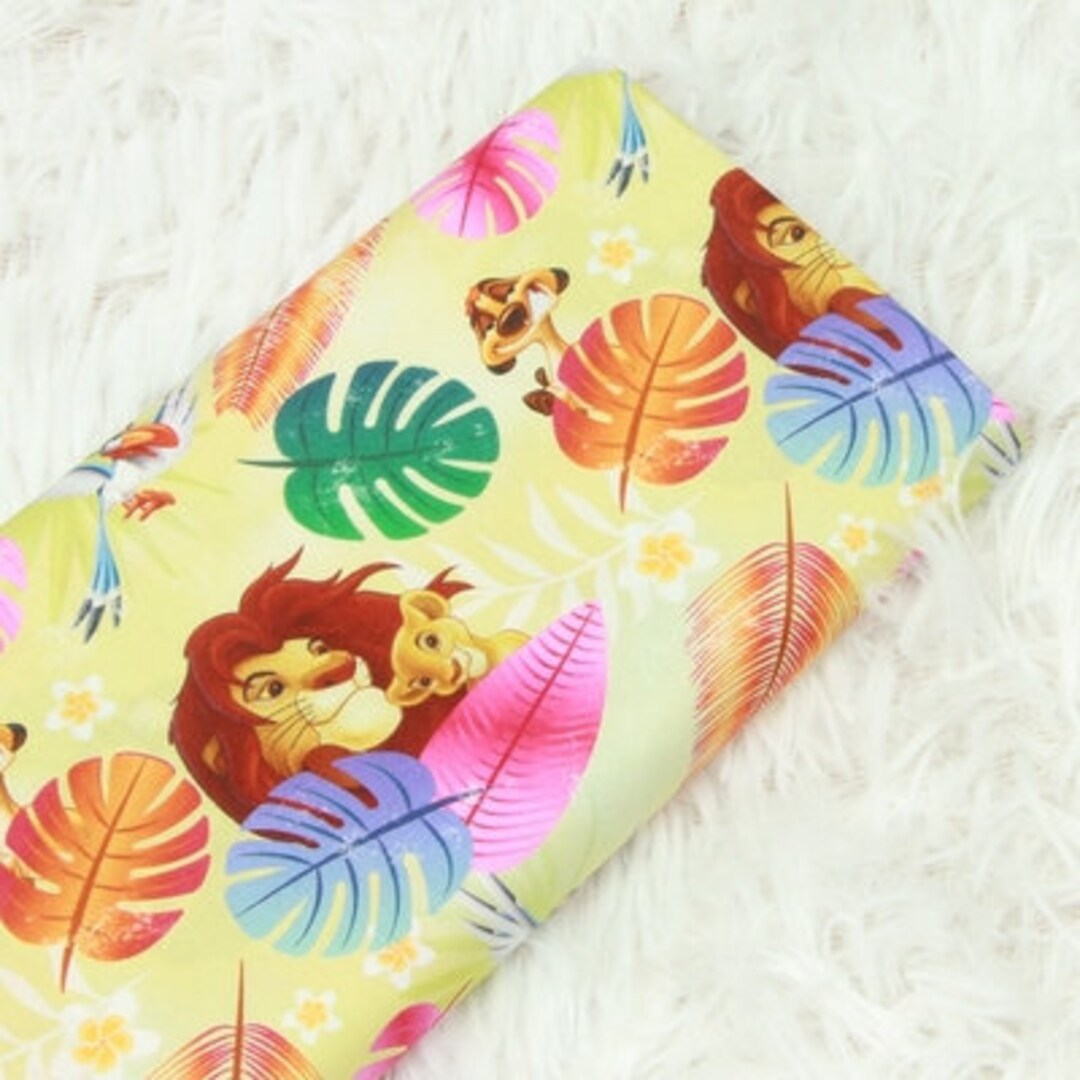 Lion King Fabric Lion Simba Mufasa Fabric Cartoon Anime Cotton Fabric ...