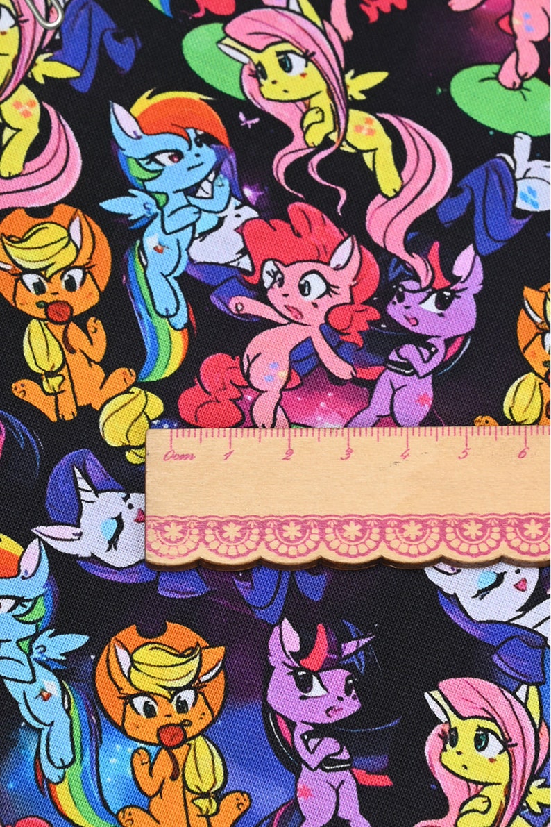 My Little Pony Fabric Rarity Twilight Sparkle Fabric Cartoon - Etsy