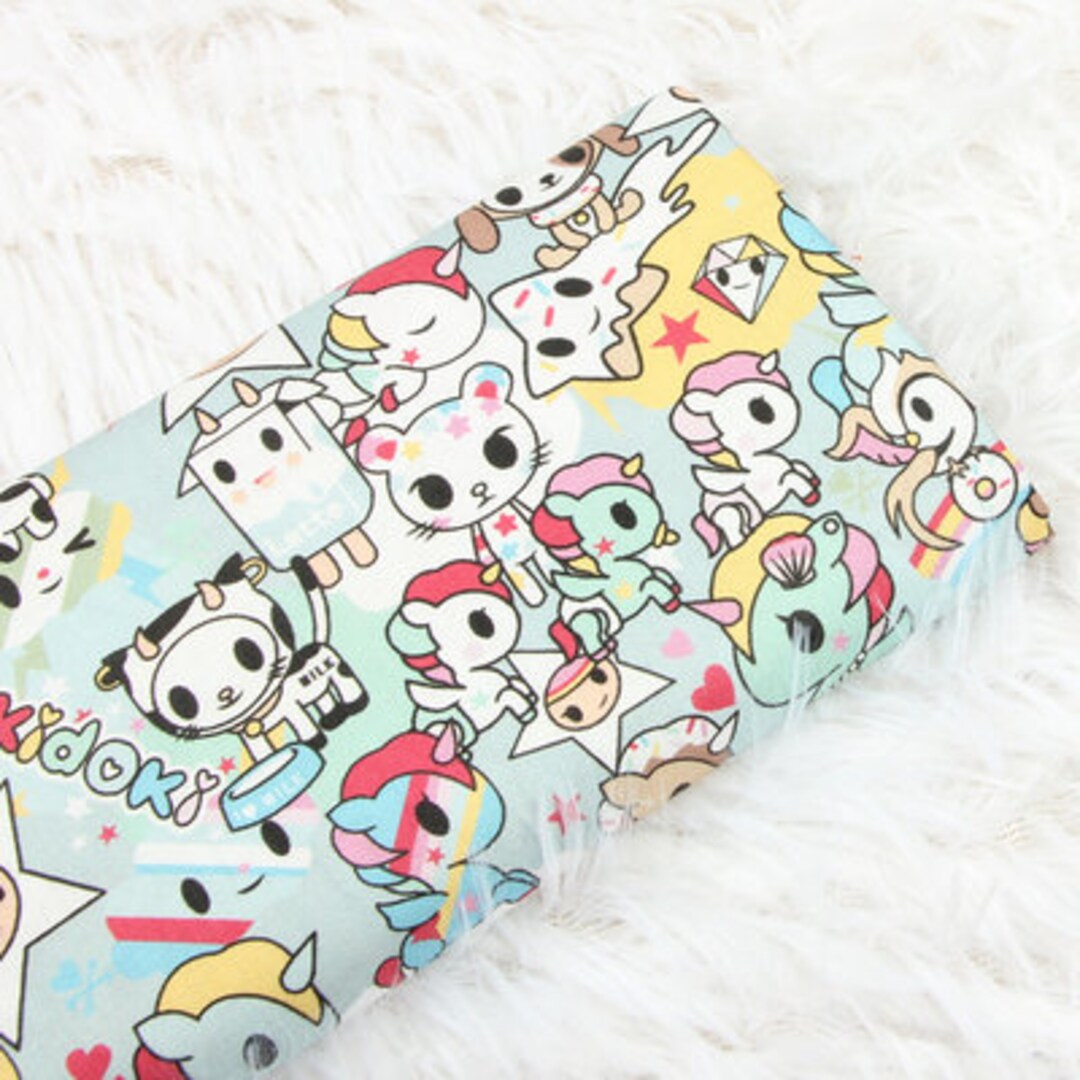 Tokidoki Fabric Pink Unicorn Fabric Japanese Anime Fabric Anime Cotton ...