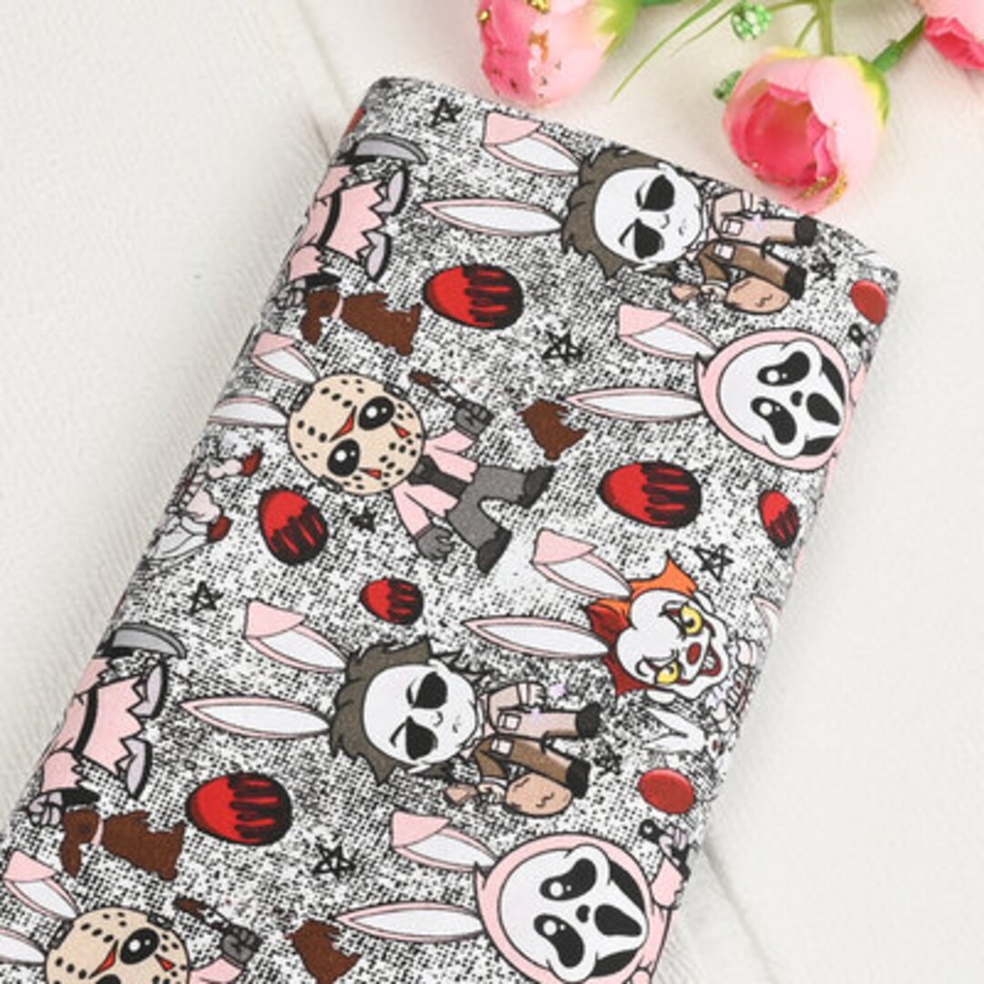 Halloween Fabric Gothic Fabric Jason Fabric Freddy Fabric Chucky Fabric ...