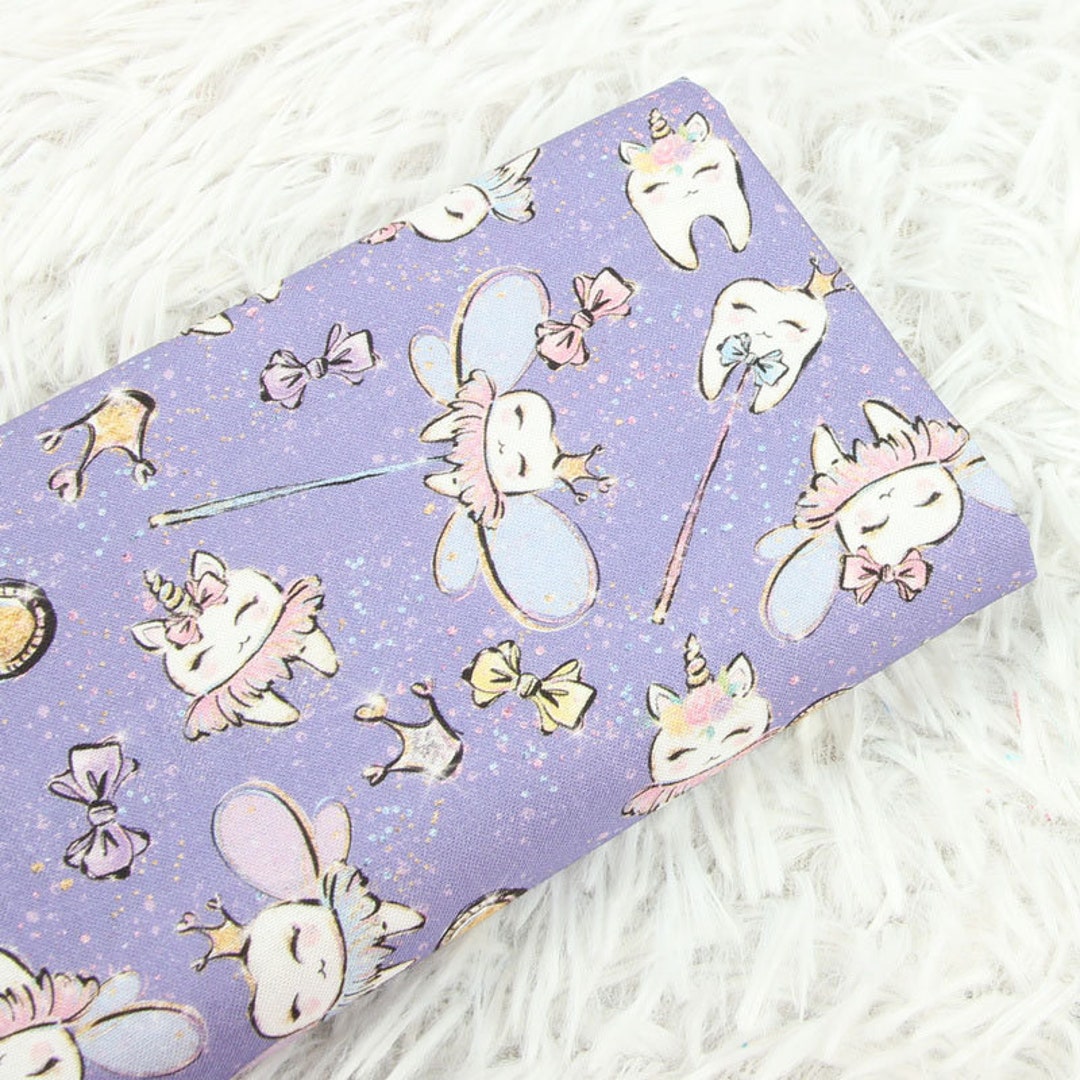 Baby Teeth Fabric Teeth Fairy Fabric Dentist Fabric Cotton Fabric by ...